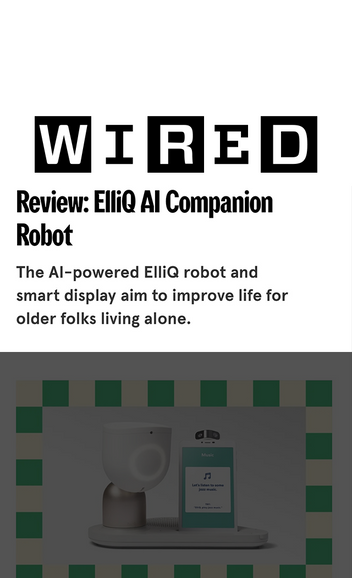 ElliQ | Companion Robot for Seniors, Older Adults & Aging Loved Ones